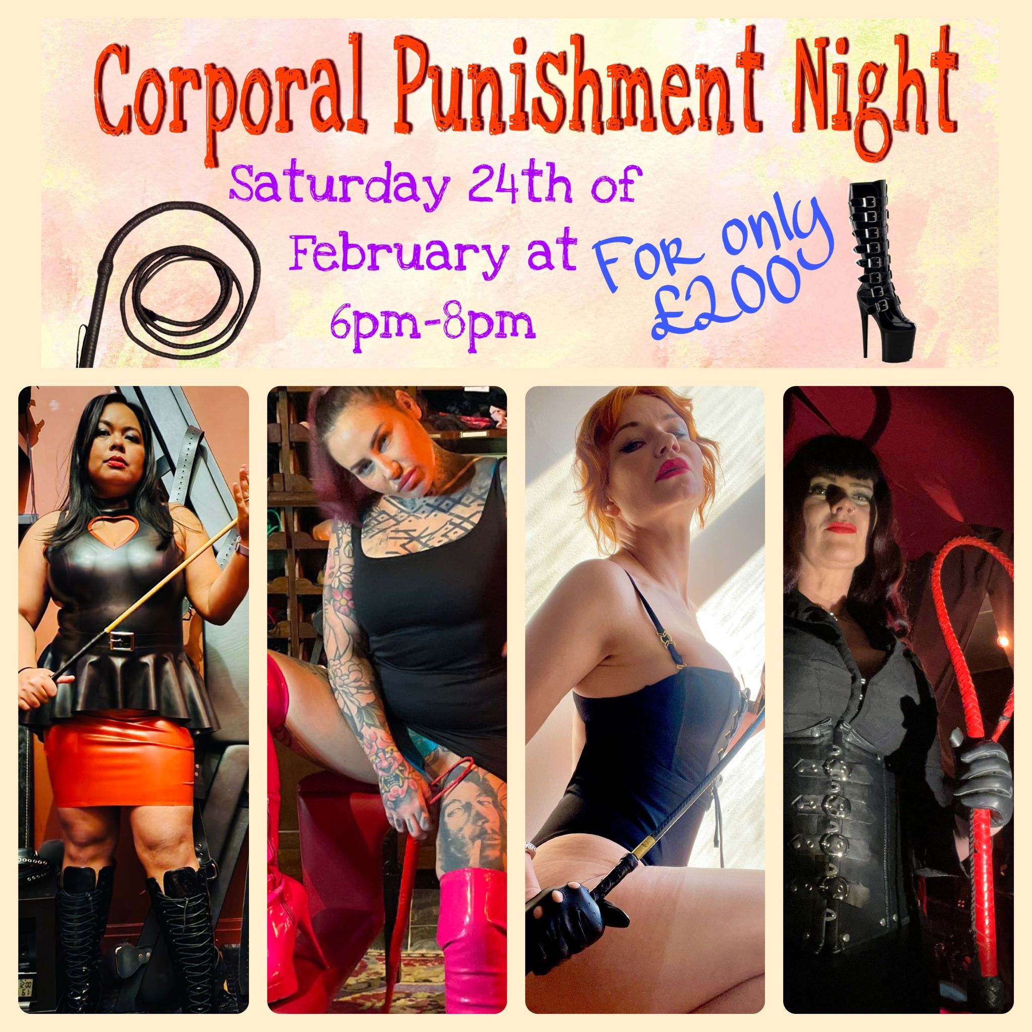 Corporal Punishment Night – Mistress Charlyn